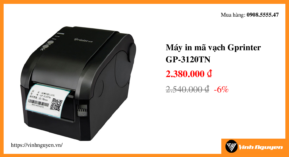 Máy in mã vạch Gprinter GP-3120TN