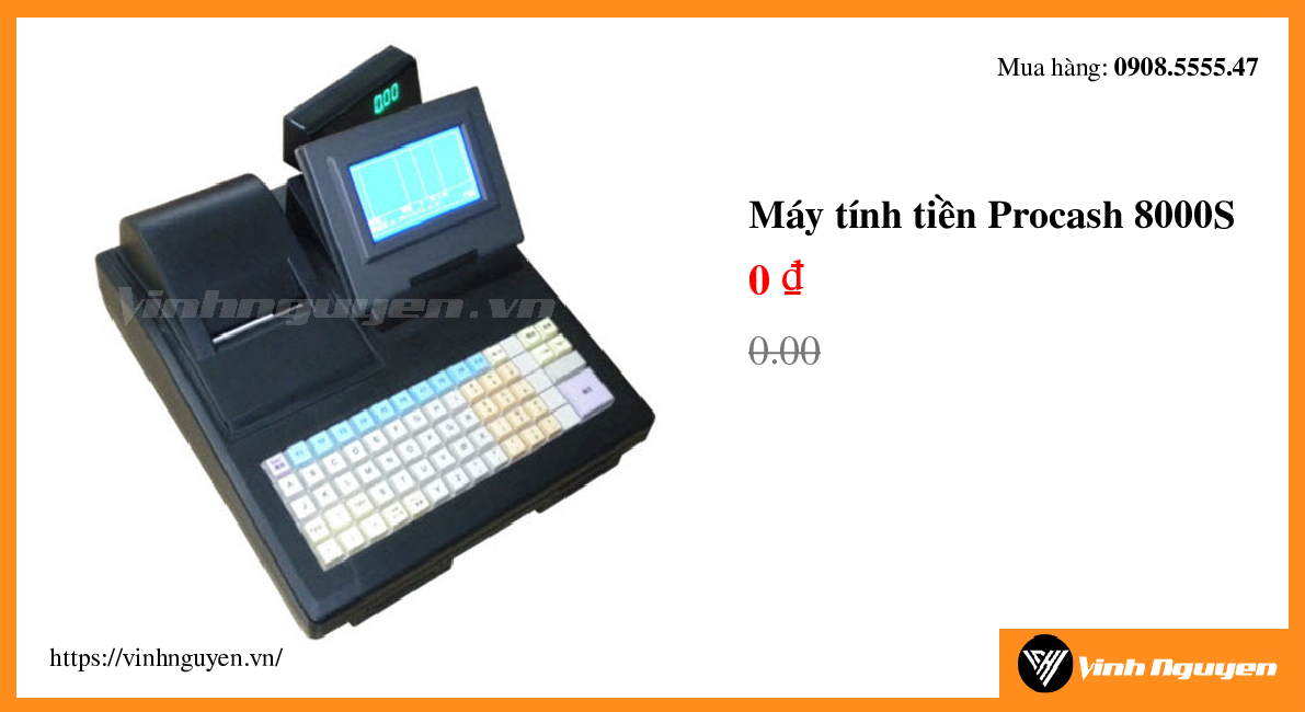 Máy tính tiền Procash 8000S